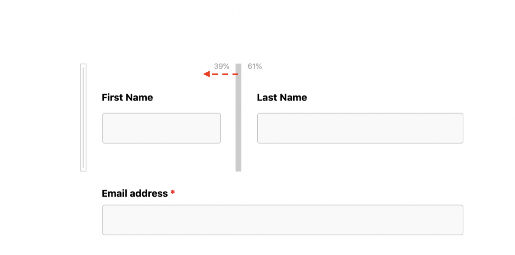 WP forms – adding columns and moving fields – Life Sciences Administration