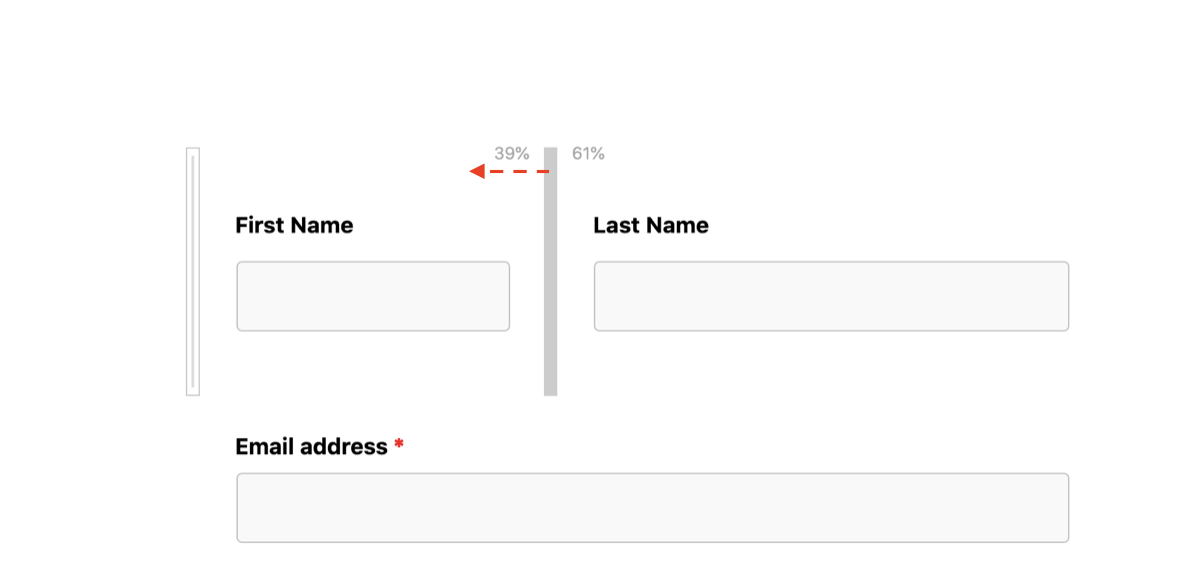 WP forms – adding columns and moving fields – Life Sciences Administration