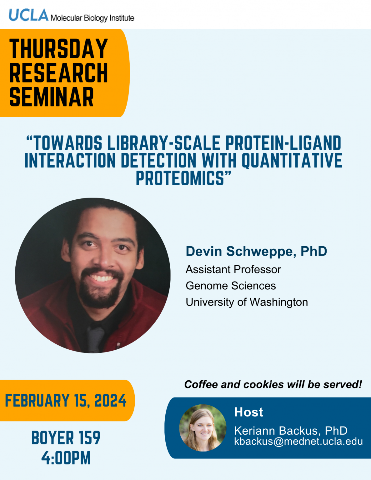 MBI Thursday Research Seminar | Devin Schweppe, PhD | Hosted by Keriann ...